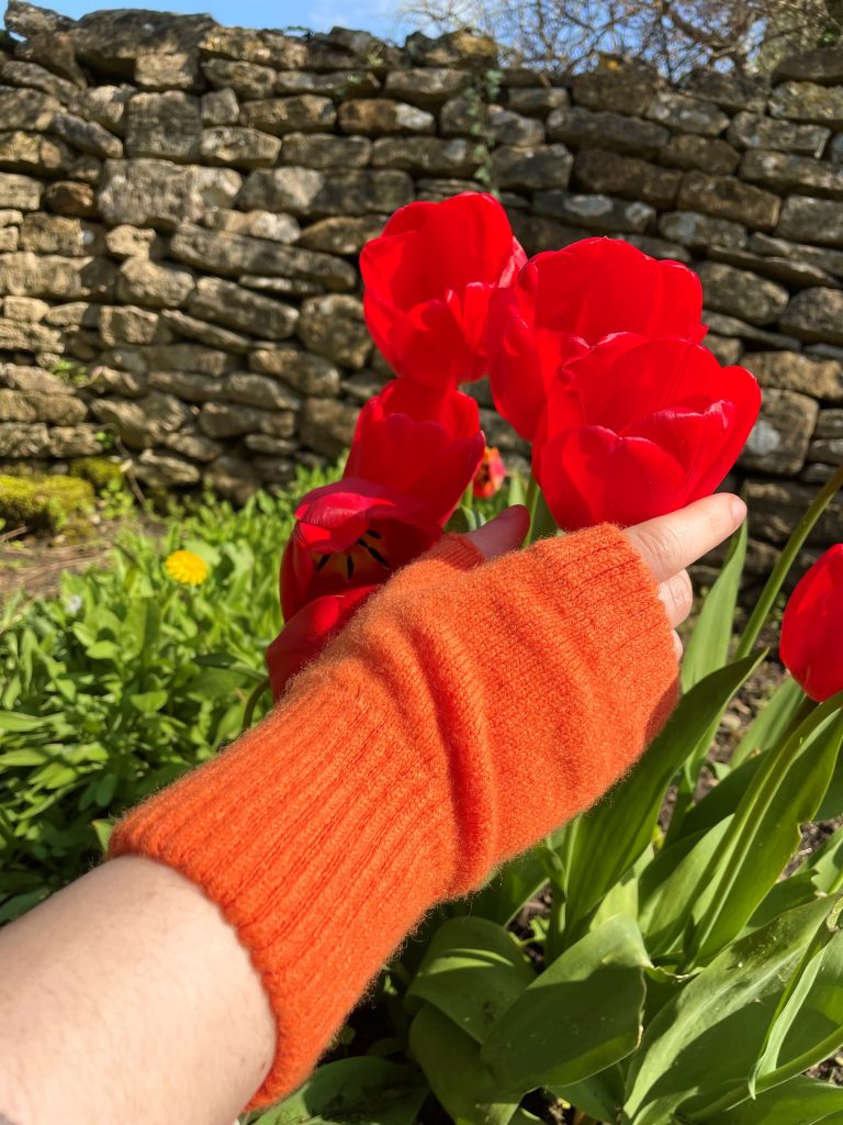 Pure Wool Fingerless Mittens - Corrymoor Socks, UK
